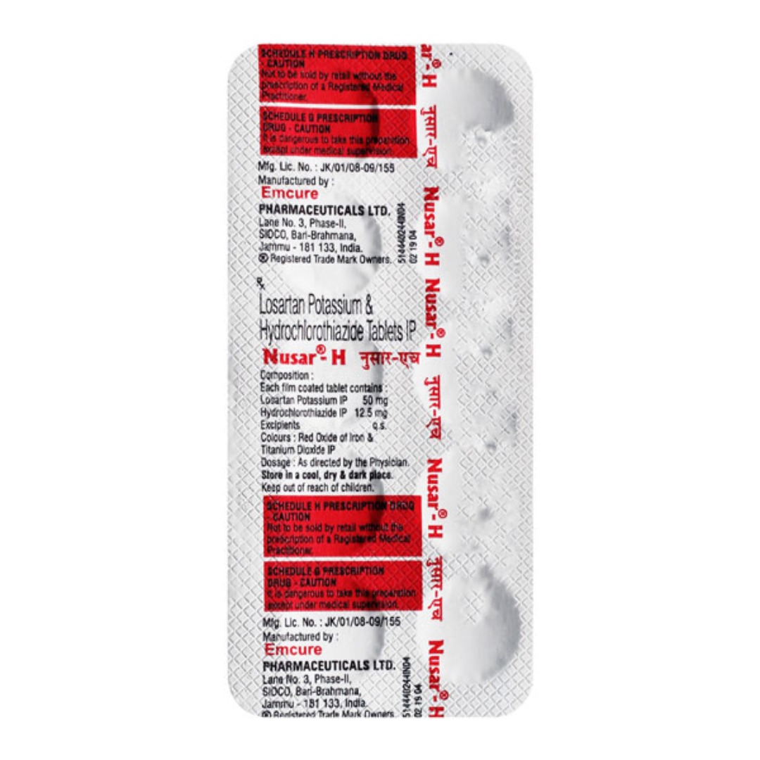 Nusar-H Tablet - Uses, Price, Side Effects, Substitute