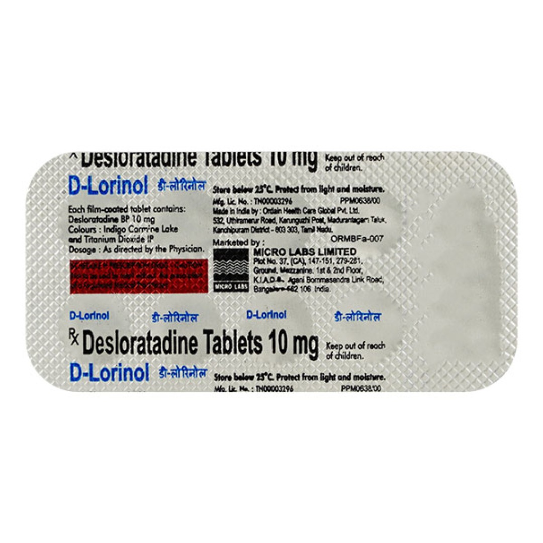 D-Lorinol Tablet - Uses, Price, Side Effects, Substitute