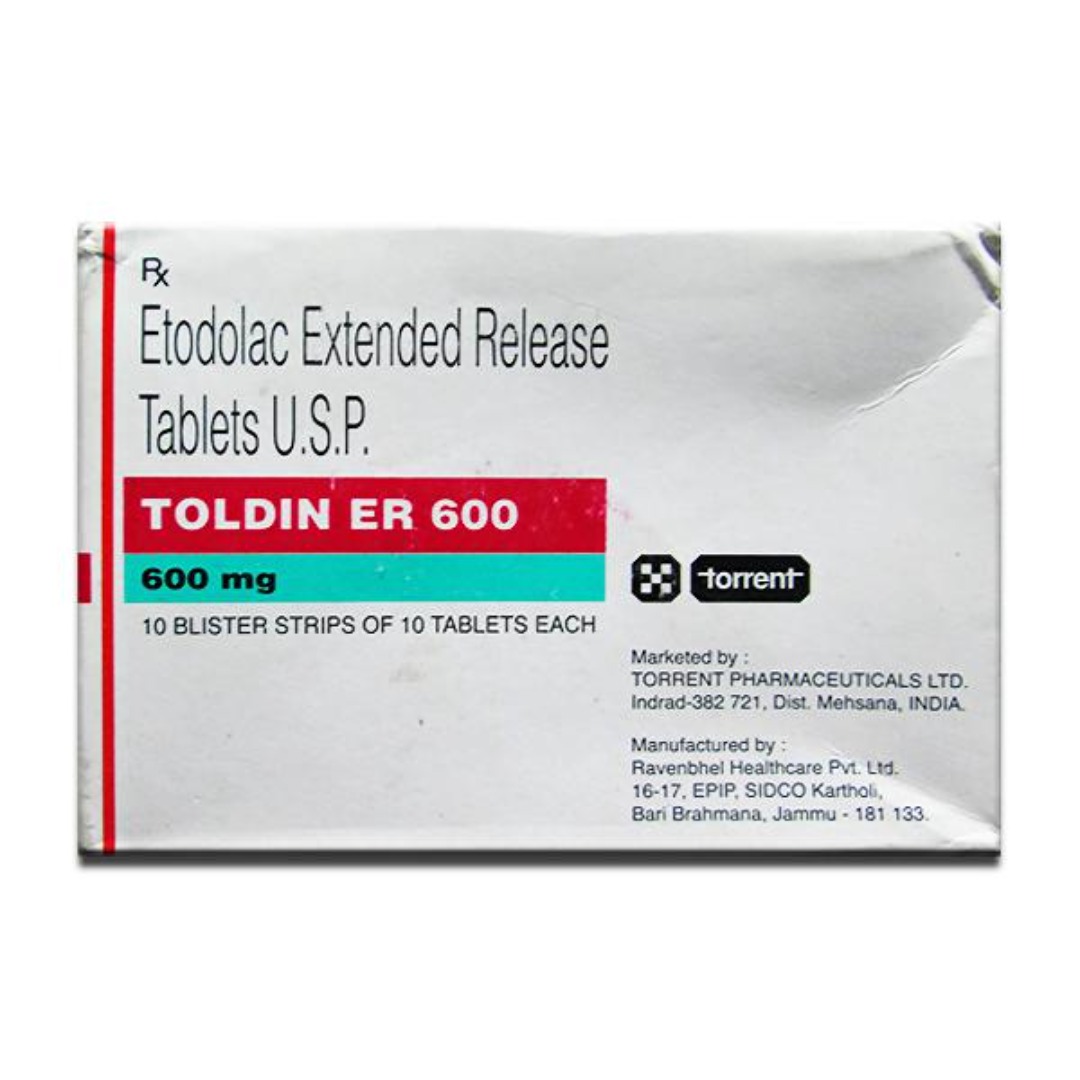 Toldin ER 600 Tablet - Uses, Price, Side Effects, Substitute