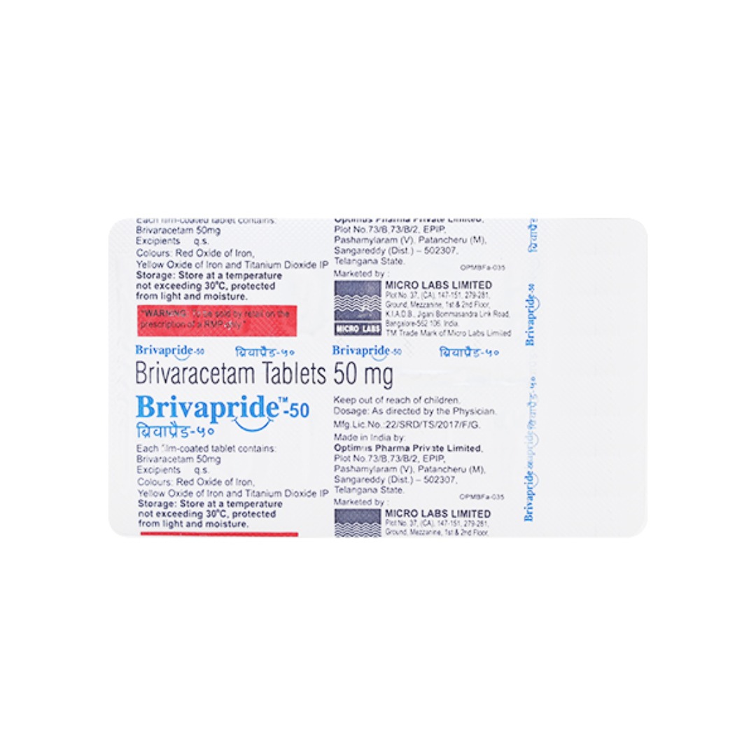 Brivapride 50mg Tablet - Uses, Price, Side Effects, Substitute