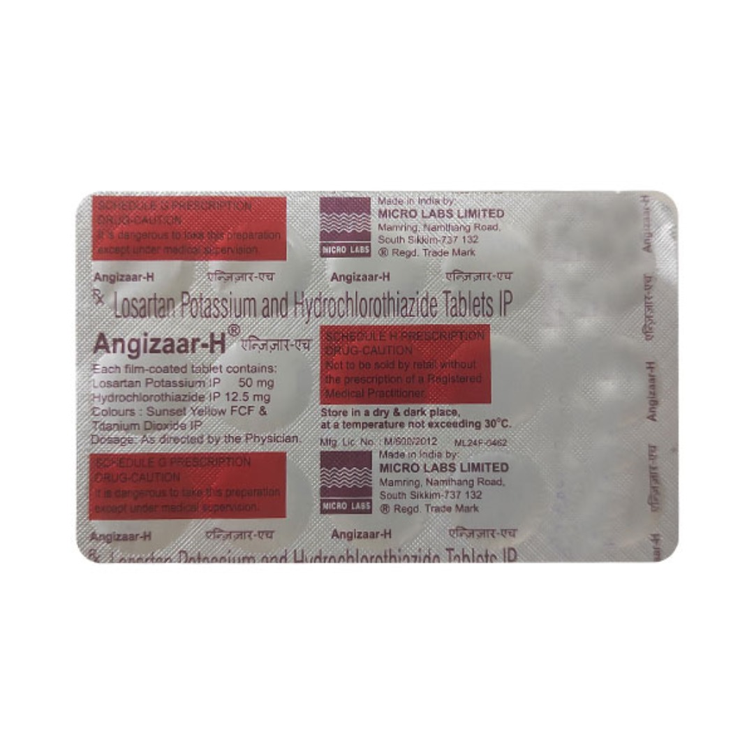 Angizaar-H Tablet - Uses, Price, Substitute, Side Effects and Benefits