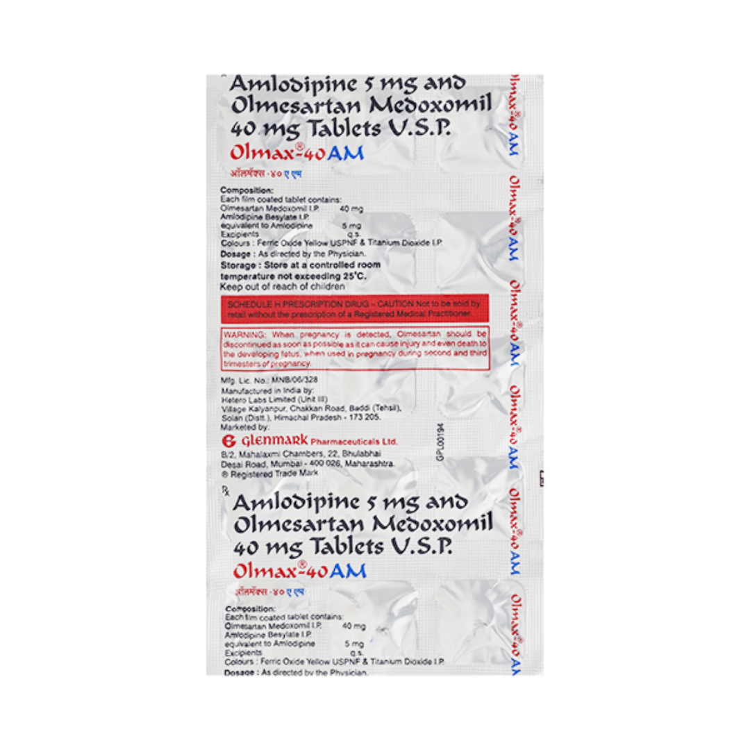 Olmax-AM Tablet - Uses, Price, Side Effects, Substitute