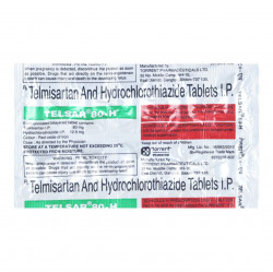 Telsar 80 H Tablet - Uses, Price, Side Effects, Substitute
