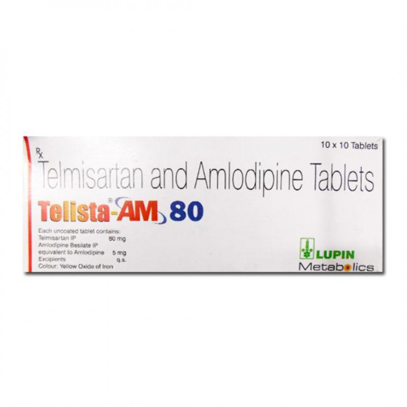 Telista-AM 80 Tablet - Uses, Price, Substitute, Side Effects and Benefits