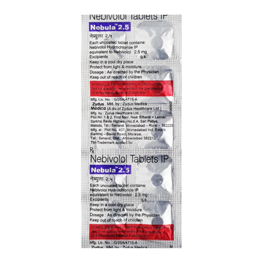 Nebula 2.5 Tablet - Uses, Price, Side Effects, Substitute