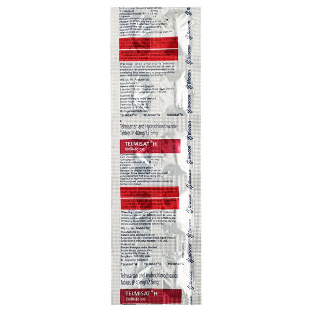 Telmisat H Tablet - Uses, Price, Side Effects, Substitute