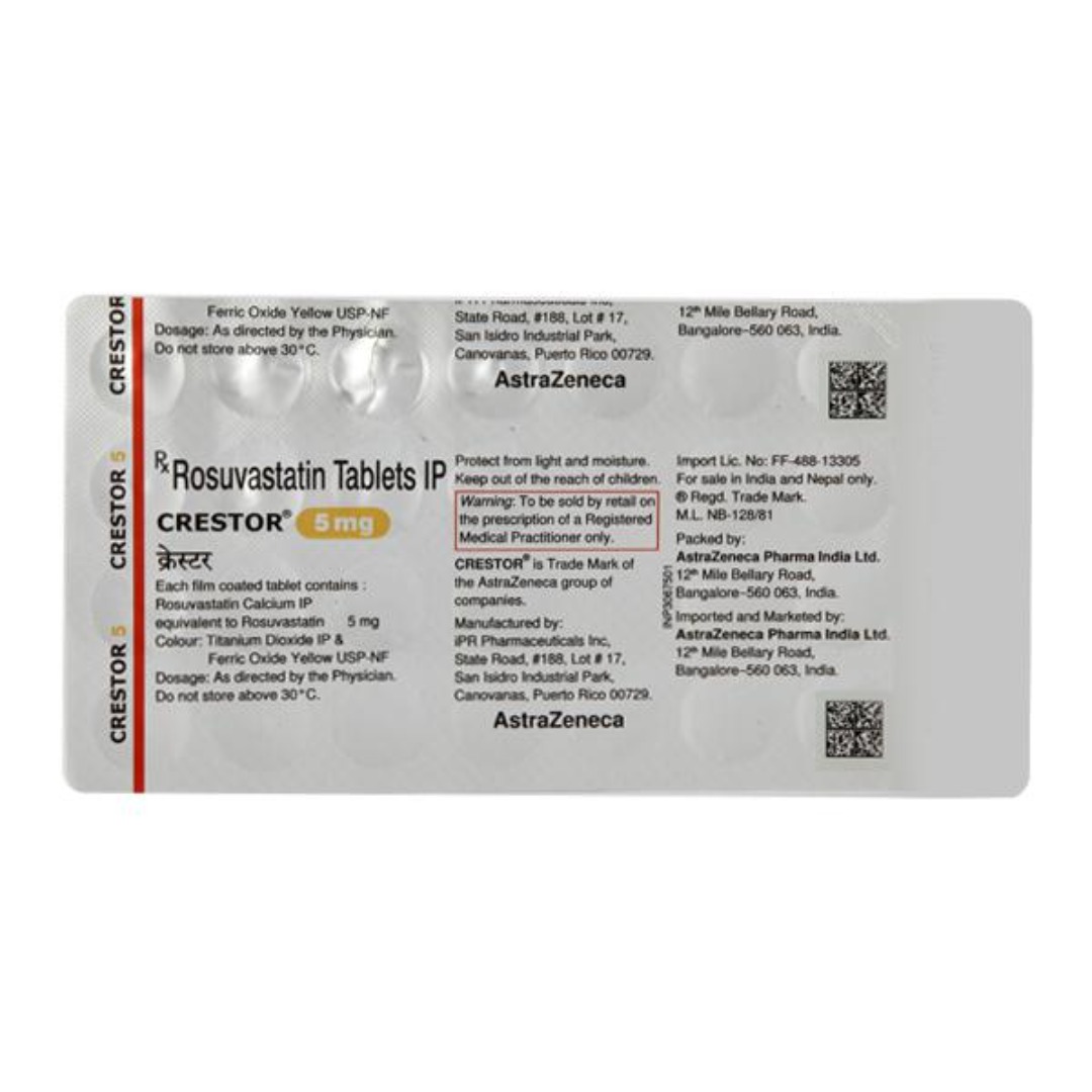 Crestor 5mg Tablet - Uses, Price, Side Effects, Substitute