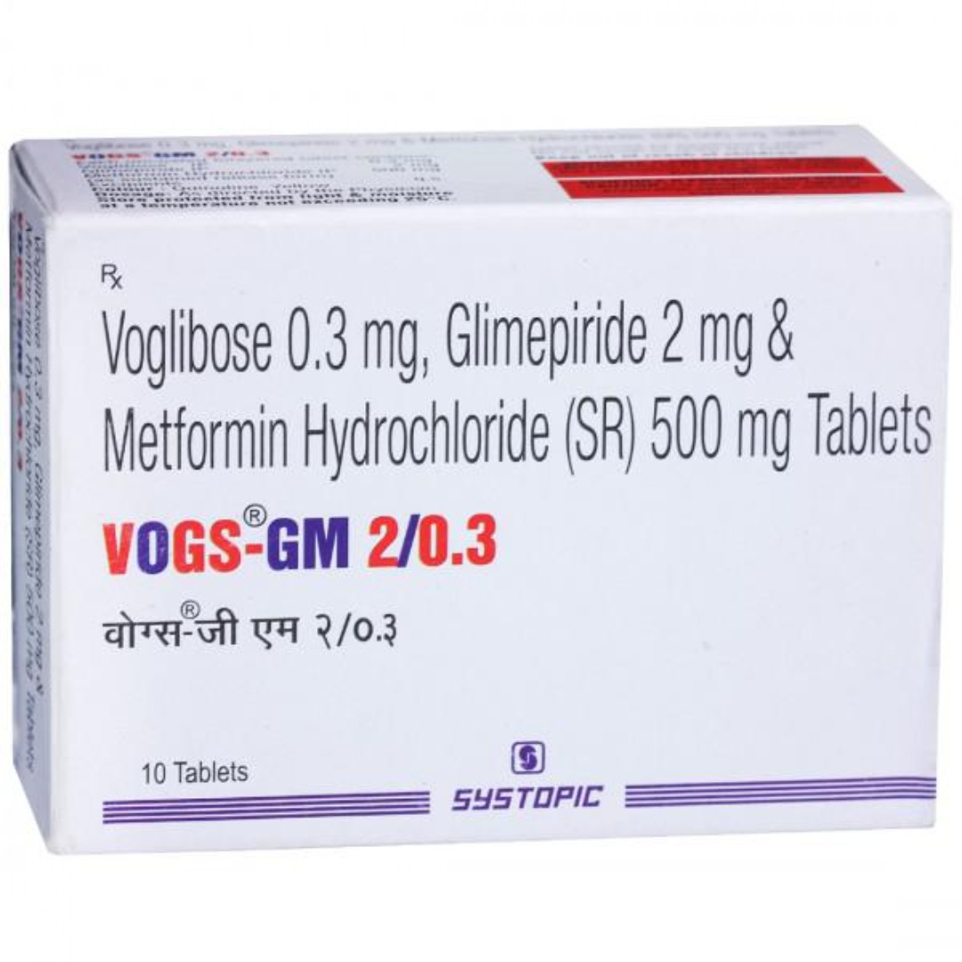 Vogs-GM 2/0.3 Tablet SR - Uses, Price, Substitute, Side Effects and ...