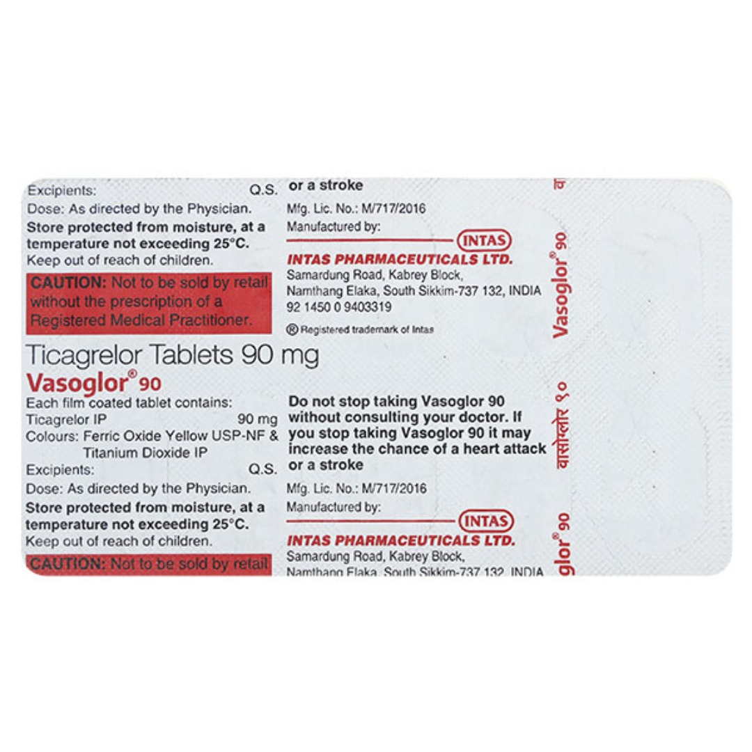 Vasoglor 90 Tablet - Uses, Price, Side Effects, Substitute
