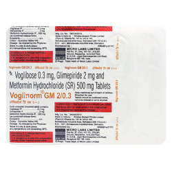 Voglinorm GM 2/0.3 Tablet SR - Uses, Price, Side Effects, Substitute