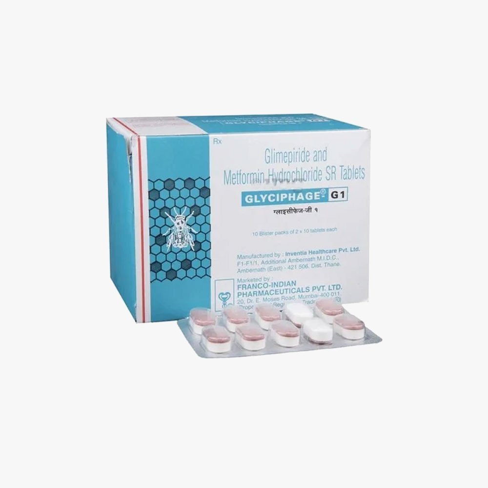 Glyciphage-G 1 Tablet PR - Uses, Price, Side Effects, Substitute