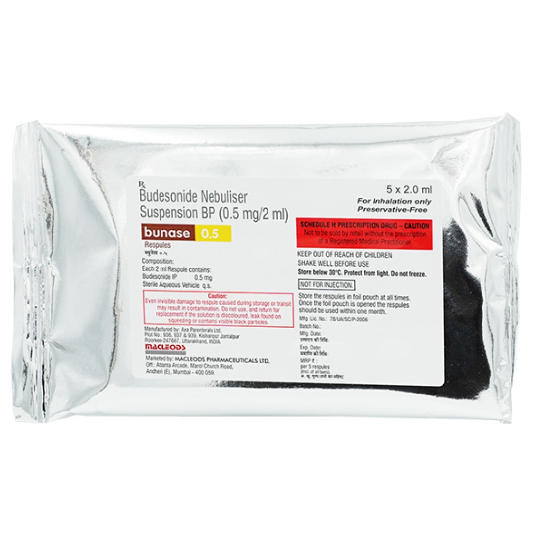 Bunase 0.5 Respules - Uses, Price, Side Effects, Substitute