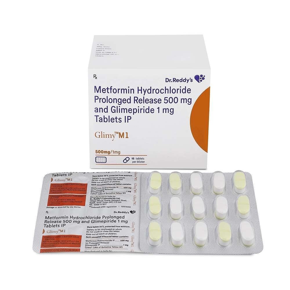 Glimy M 1 Tablet PR - Uses, Price, Substitute, Side Effects and Benefits