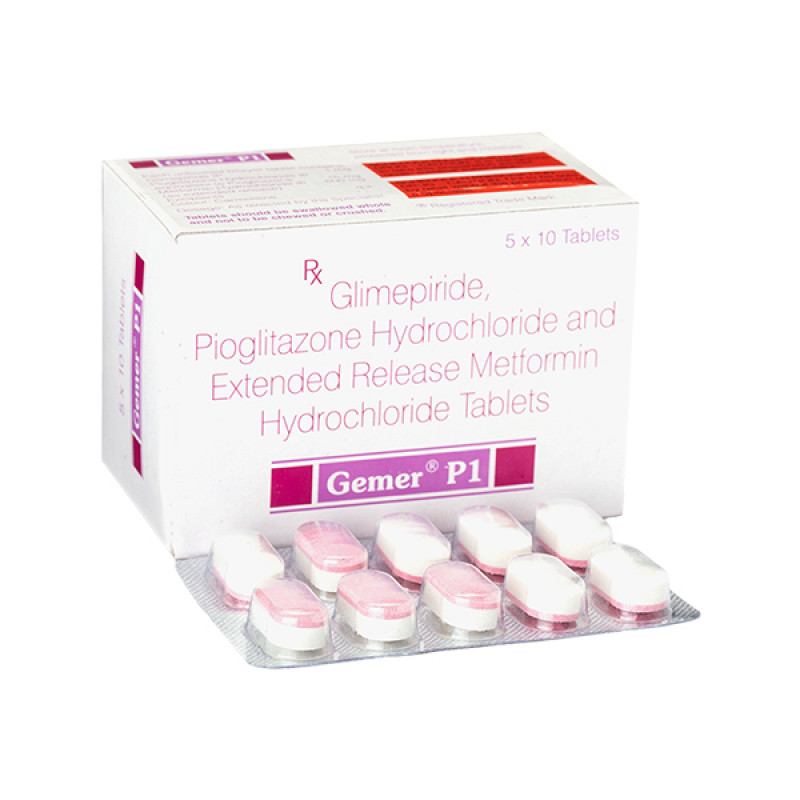 Gemer P 1 Tablet ER - Uses, Price, Substitute, Side Effects and Benefits