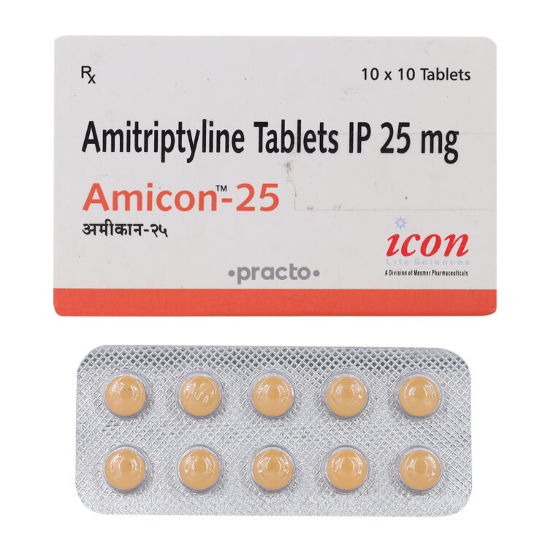 Amicon 25mg Tablet - Uses, Price, Substitute, Side Effects and Benefits
