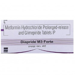 Diapride M3 Forte Tablet PR - Uses, Price, Side Effects, Substitute