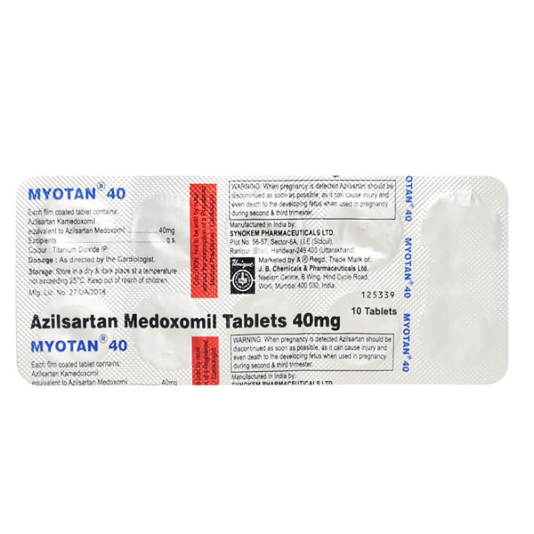 Myotan 40 Tablet - Uses, Price, Side Effects, Substitute