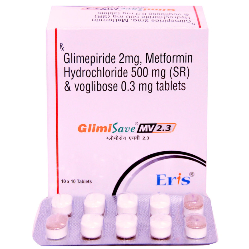 Glimisave MV 2.3 Tablet SR - Uses, Price, Substitute, Side Effects and ...