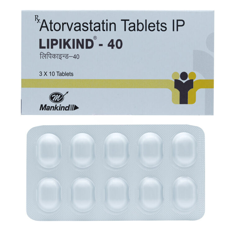Lipikind 40 Tablet - Uses, Price, Substitute, Side Effects and Benefits