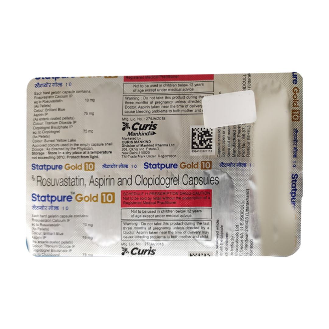 Statpure Gold 10 Capsule - Uses, Price, Side Effects, Substitute