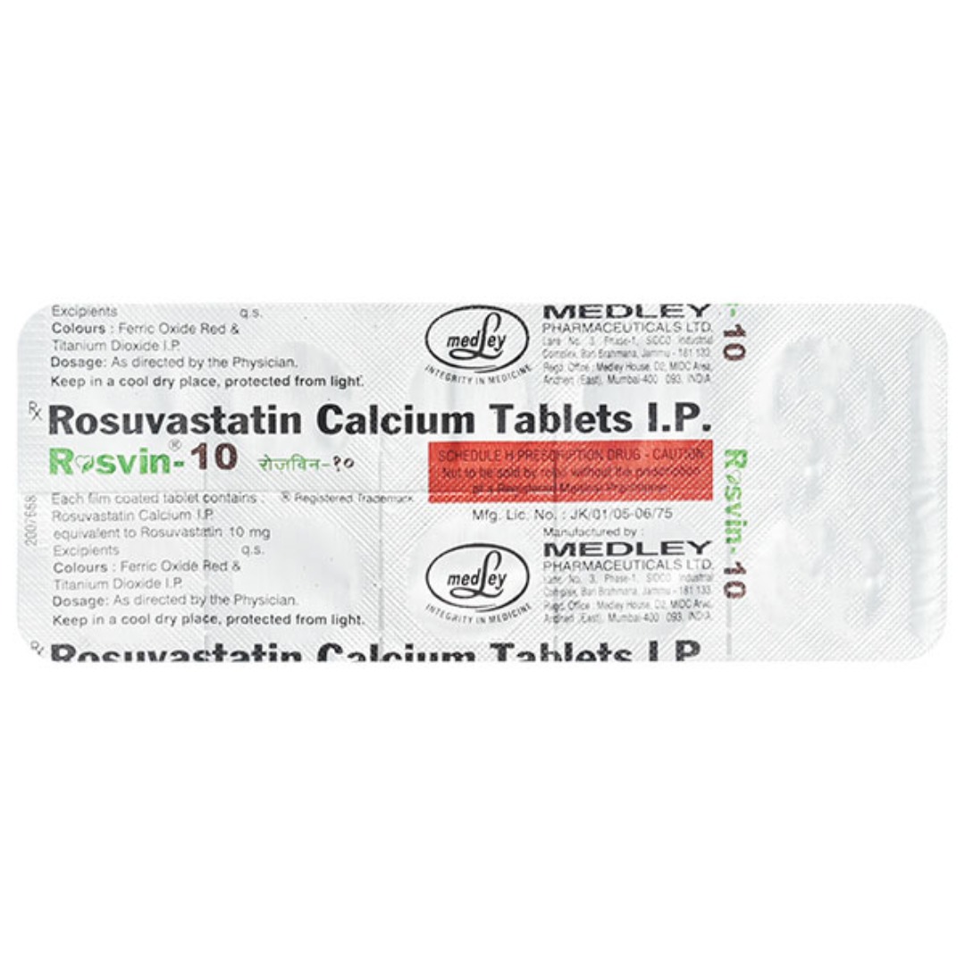 Rosvin 10 Tablet - Uses, Price, Side Effects, Substitute