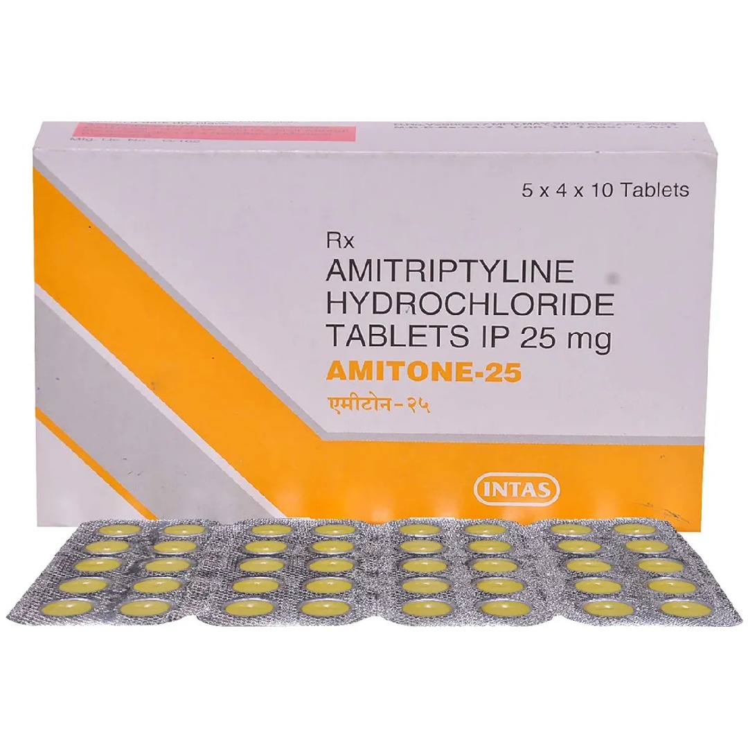 Amitone 25mg Tablet - Uses, Price, Substitute, Side Effects and Benefits