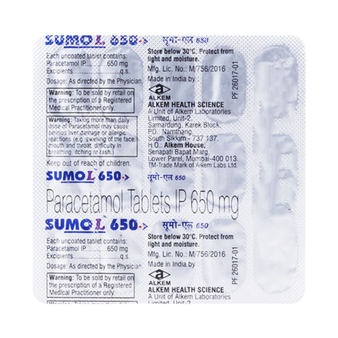Sumo L 650 Tablet - Uses, Price, Side Effects, Substitute