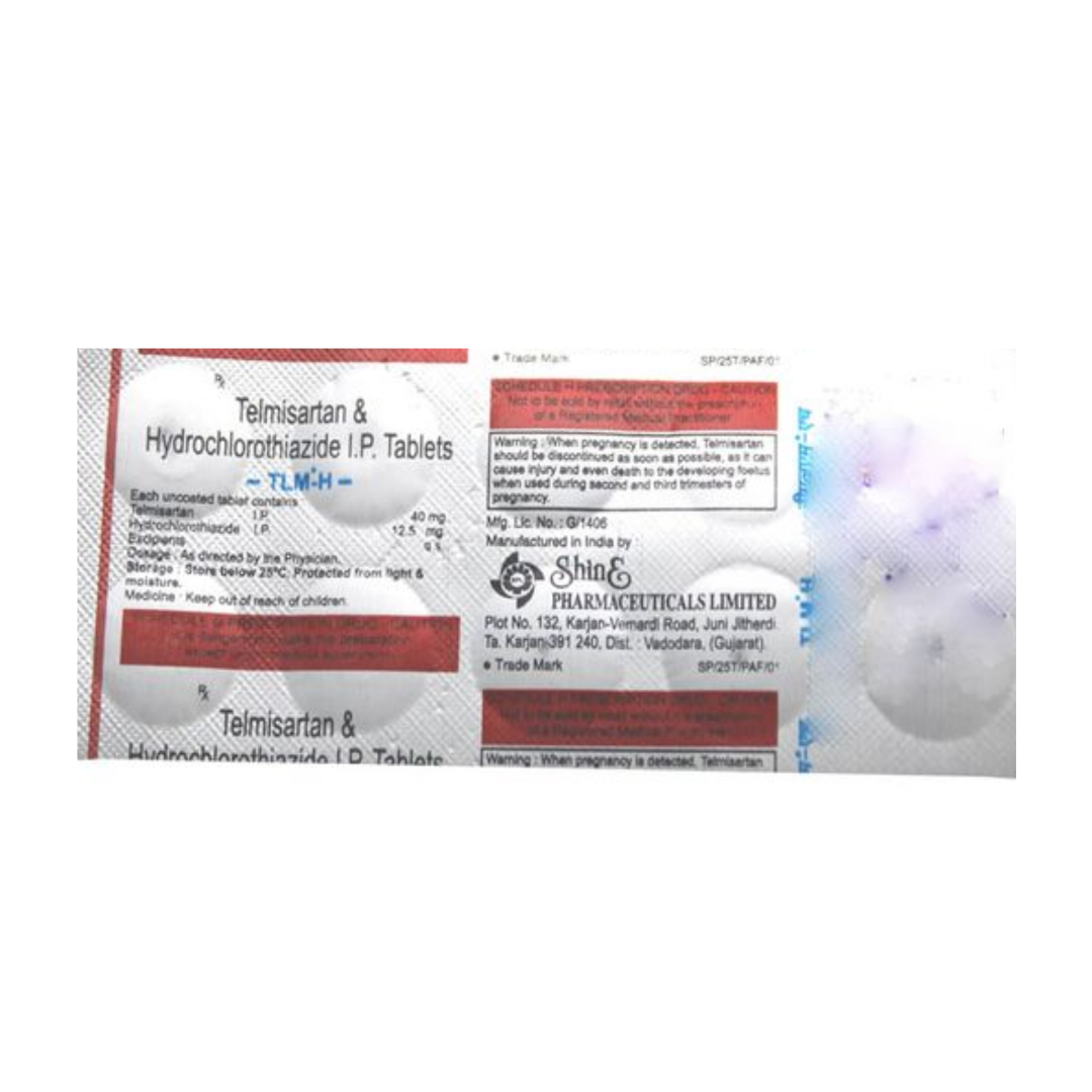 Tlm H 40 mg/12.5 mg Tablet - Uses, Price, Substitute, Side Effects and Benefits