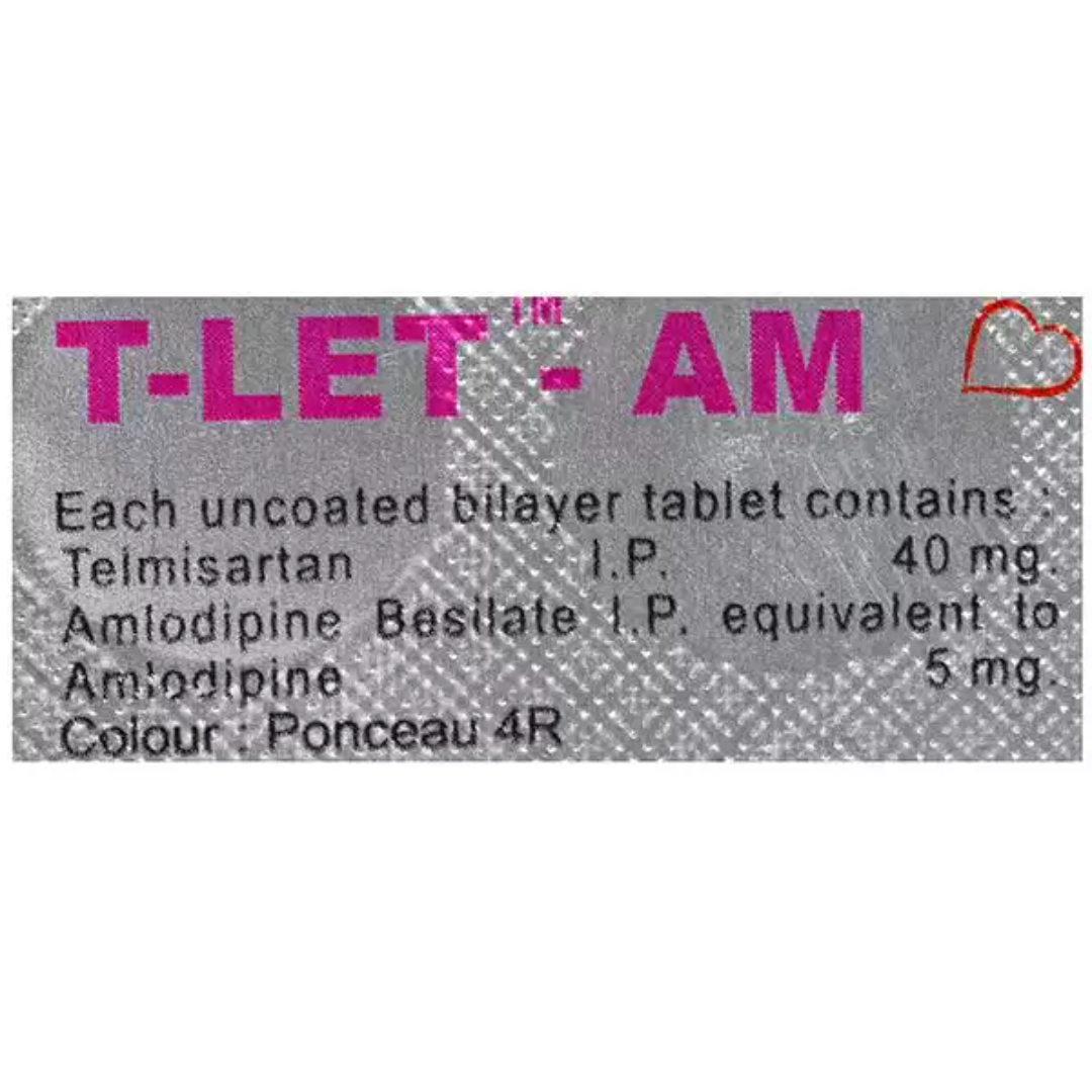 T-Let-AM Tablet - Uses, Price, Side Effects, Substitute