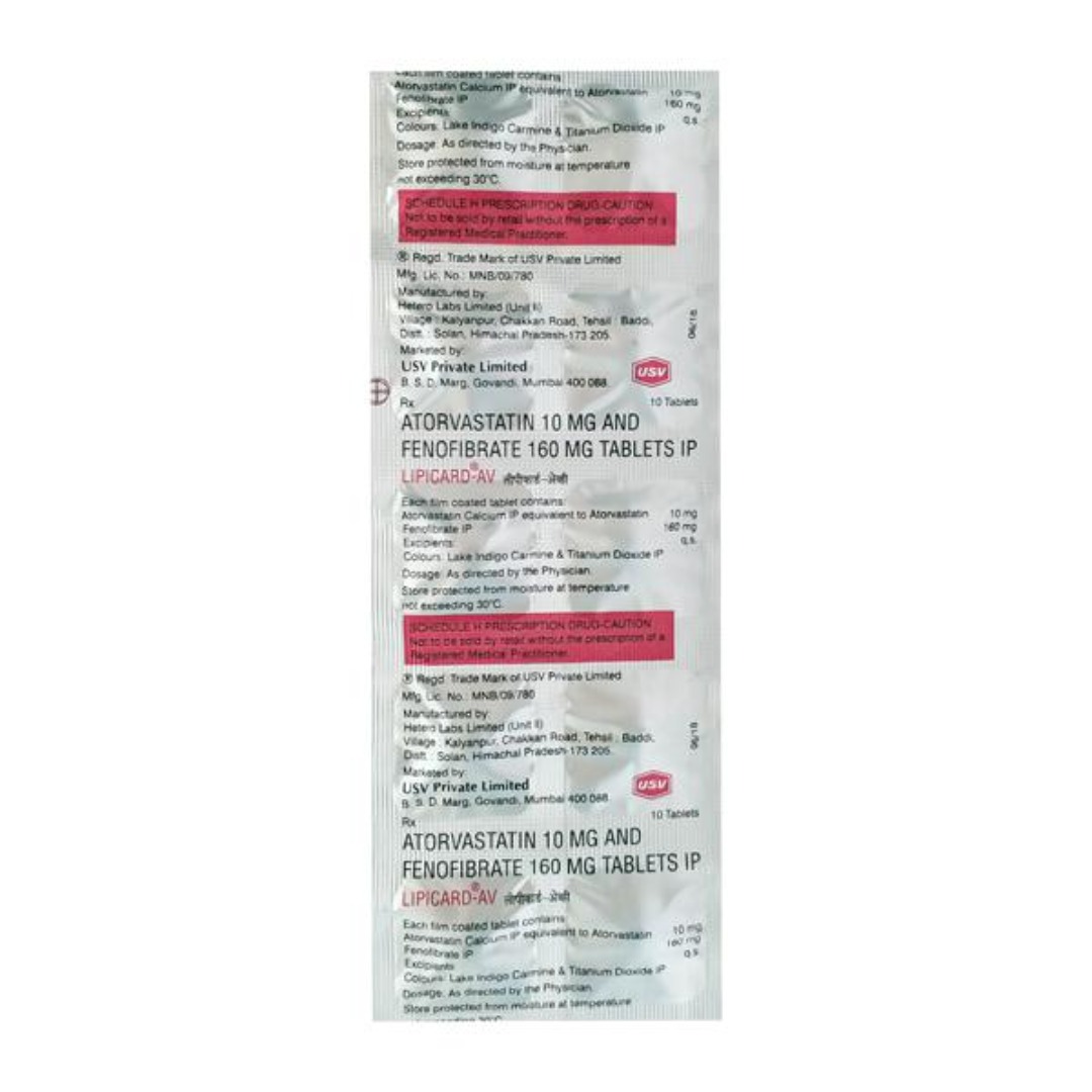 Lipicard-AV Tablet - Uses, Price, Side Effects, Substitute