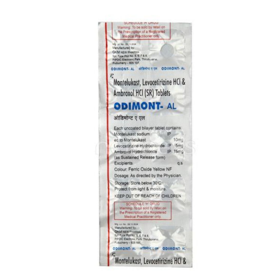 Odimont-AL Tablet - Uses, Price, Side Effects, Substitute