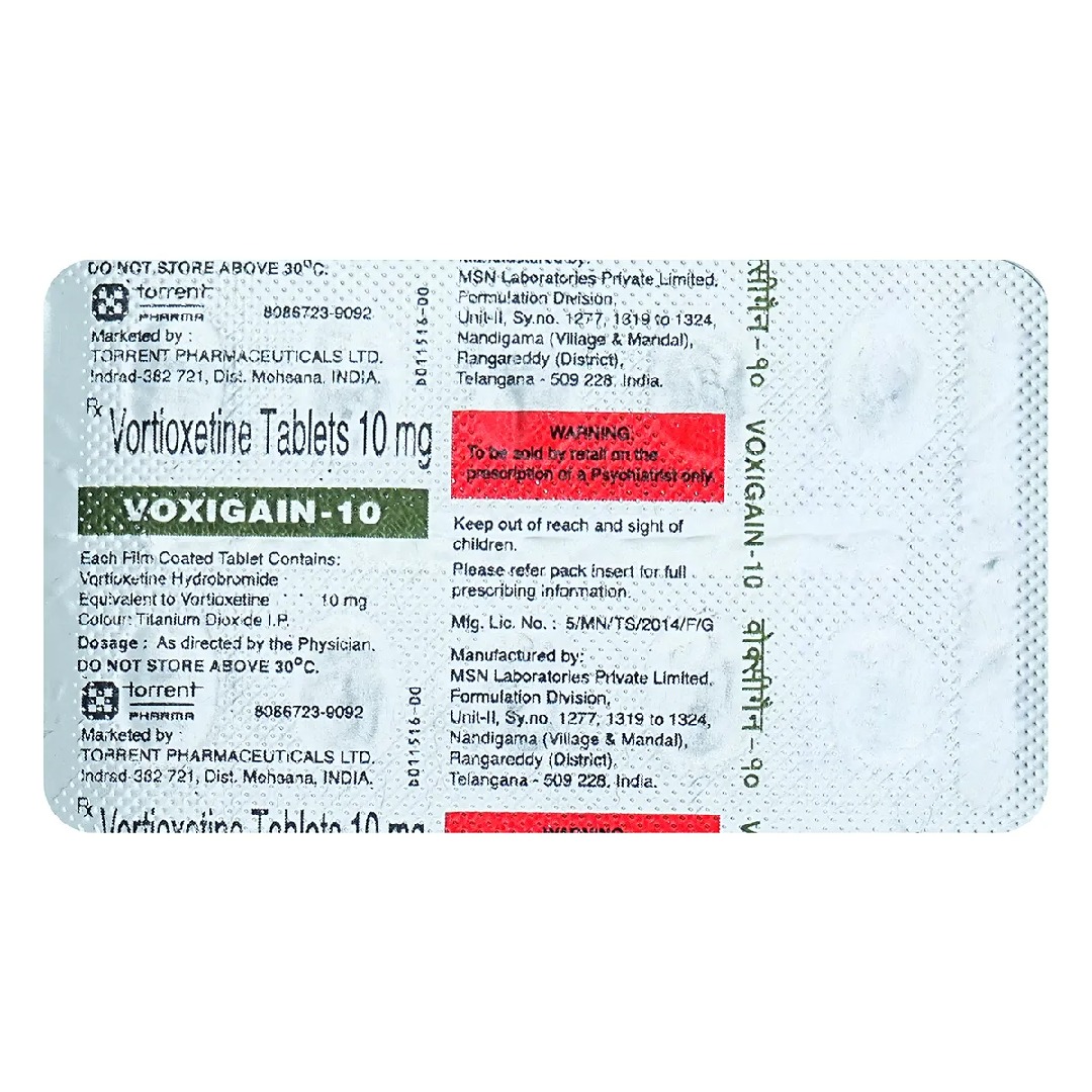 Voxigain 10mg Tablet - Uses, Price, Side Effects, Substitute