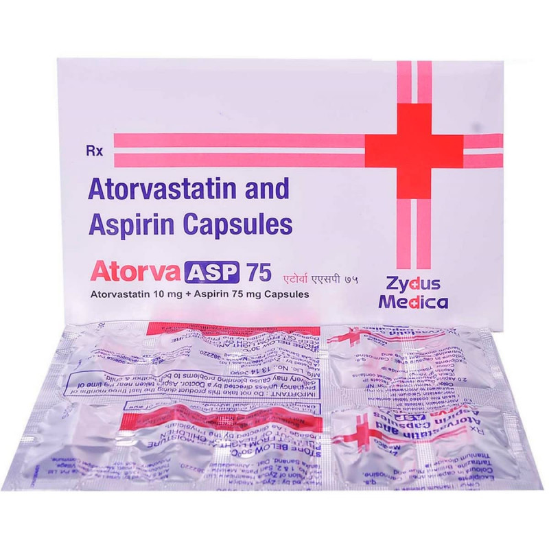 Atorva Asp 75 Capsule - Uses, Price, Substitute, Side Effects and Benefits