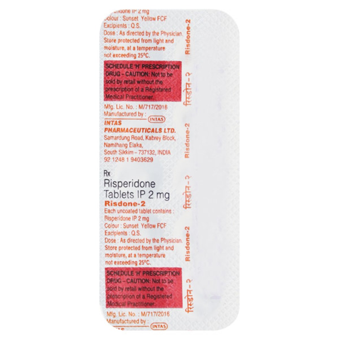 Risdone 2 Tablet - Uses, Price, Side Effects, Substitute