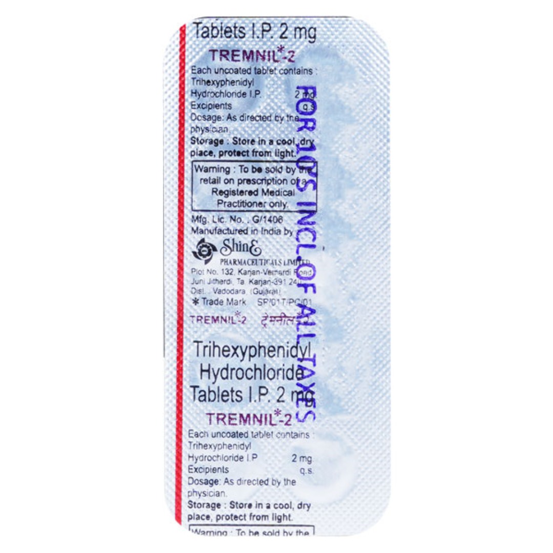 Tremnil 2mg Tablet - Uses, Price, Side Effects, Substitute