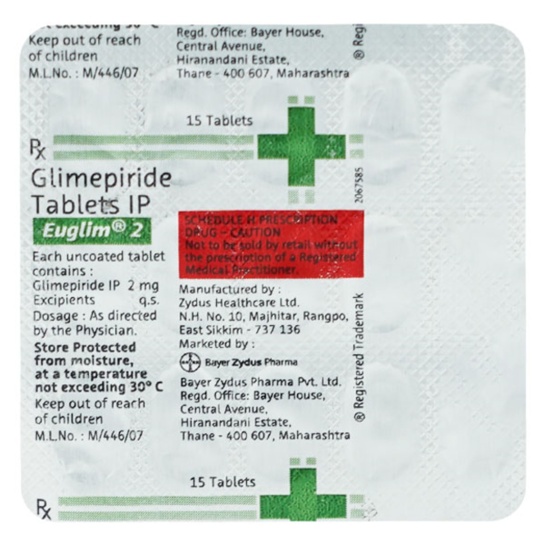 Euglim 2 Tablet - Uses, Price, Substitute, Side Effects and Benefits