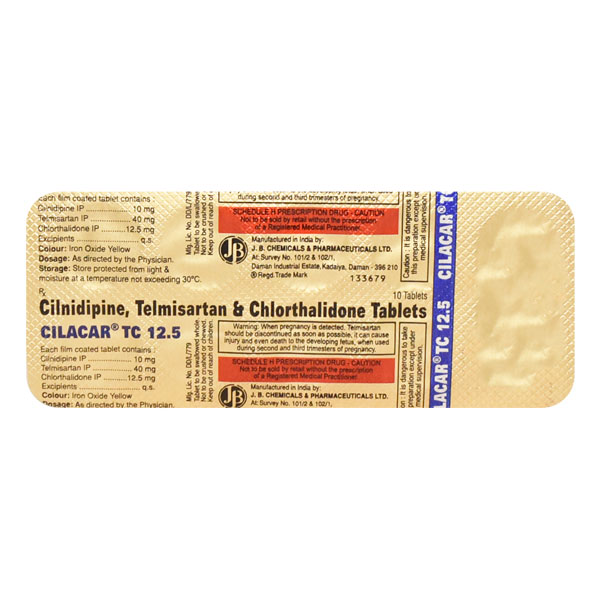 Cilacar TC 12.5 Tablet - Uses, Price, Side Effects, Substitute