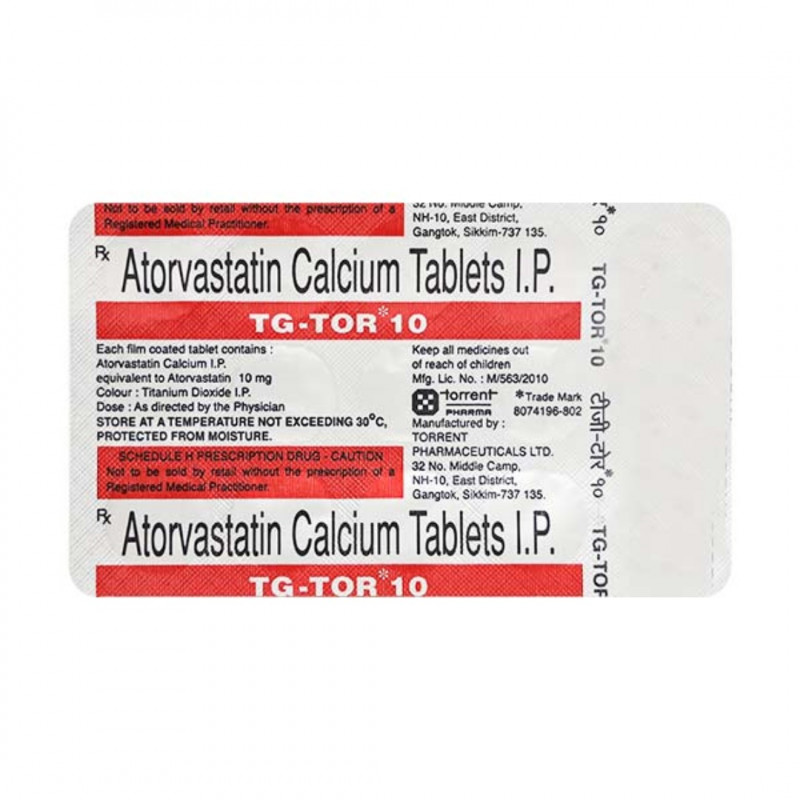 TG-Tor 10 Tablet - Uses, Price, Substitute, Side Effects and Benefits