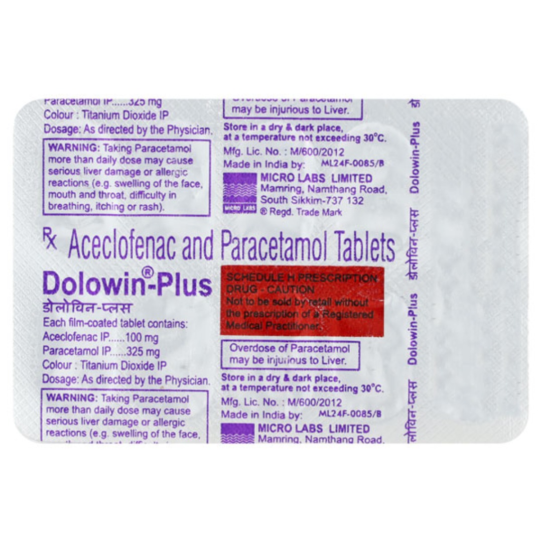 Dolowin-Plus Tablet - Uses, Price, Substitute, Side Effects and Benefits