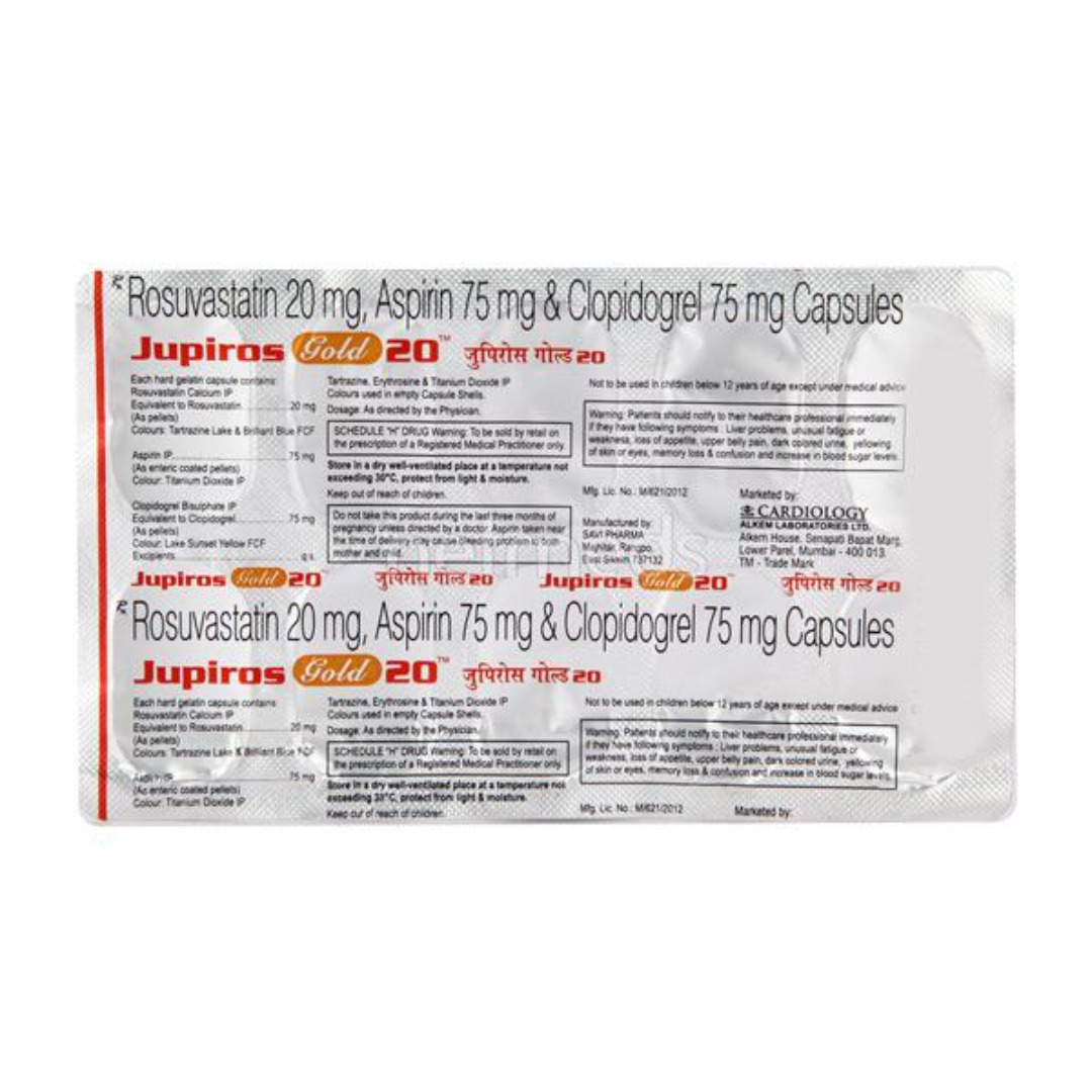 Jupiros Gold 20 Capsule - Uses, Price, Substitute, Side Effects and ...