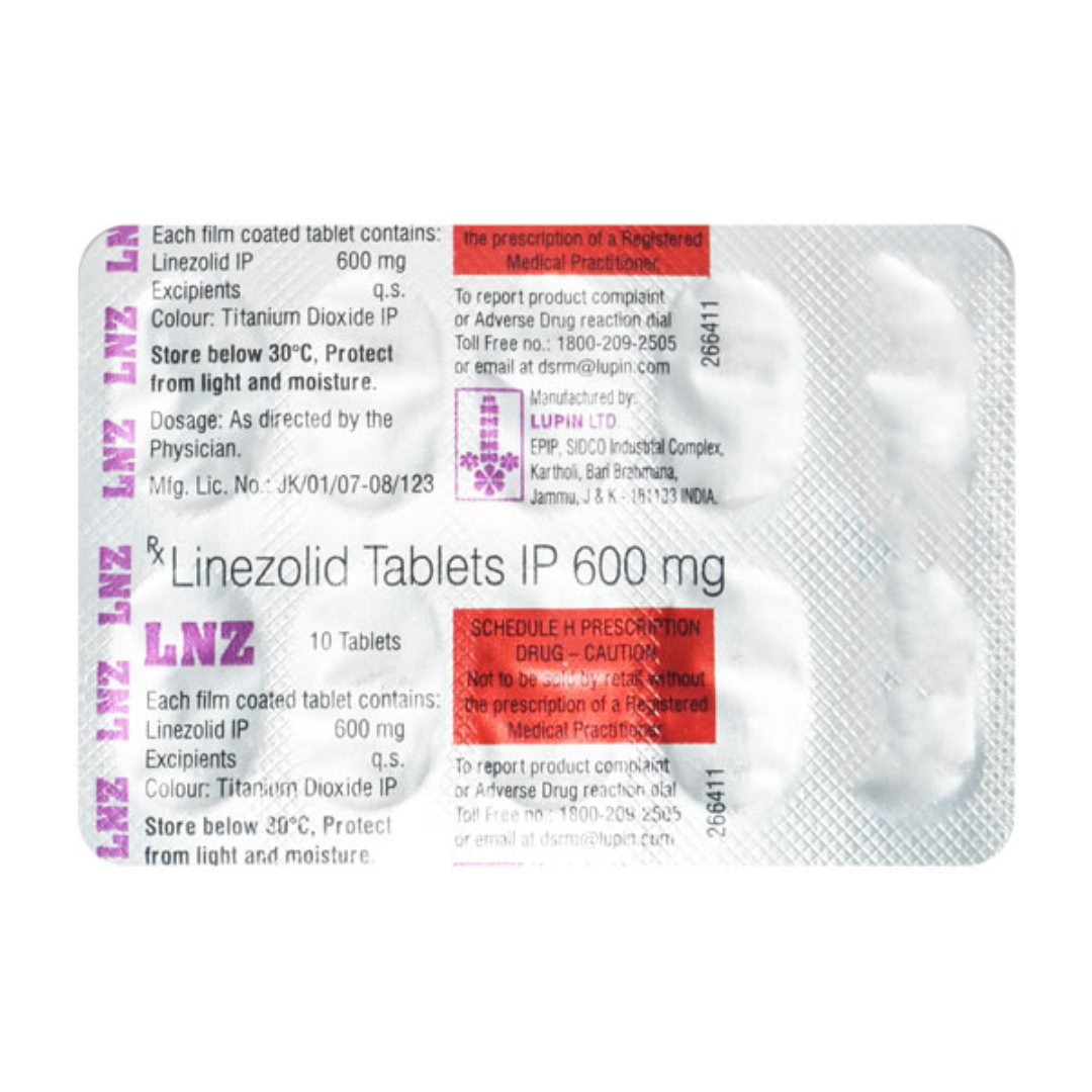LNZ 600 Tablet - Uses, Price, Side Effects, Substitute