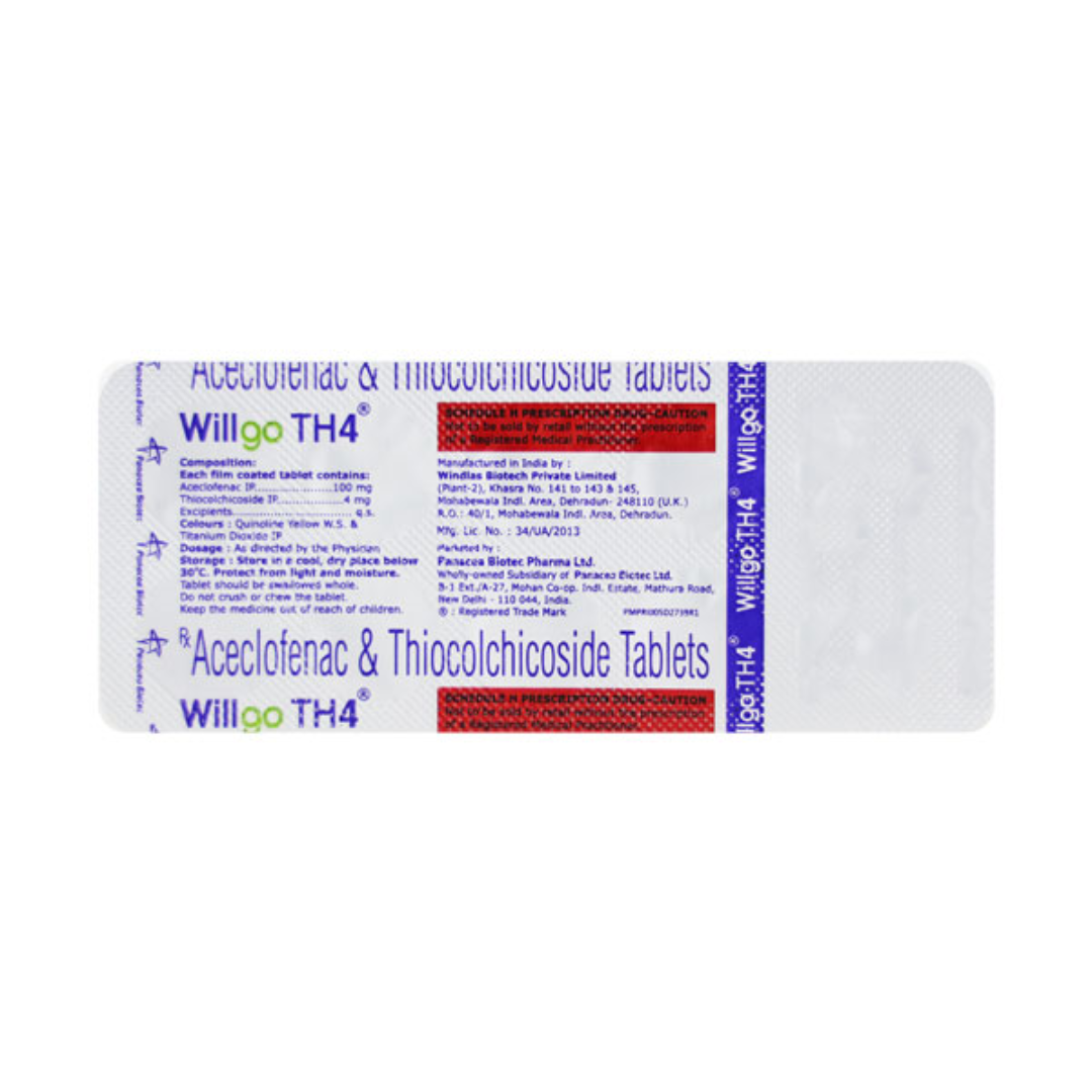 Willgo TH4 Tablet - Uses, Price, Side Effects, Substitute