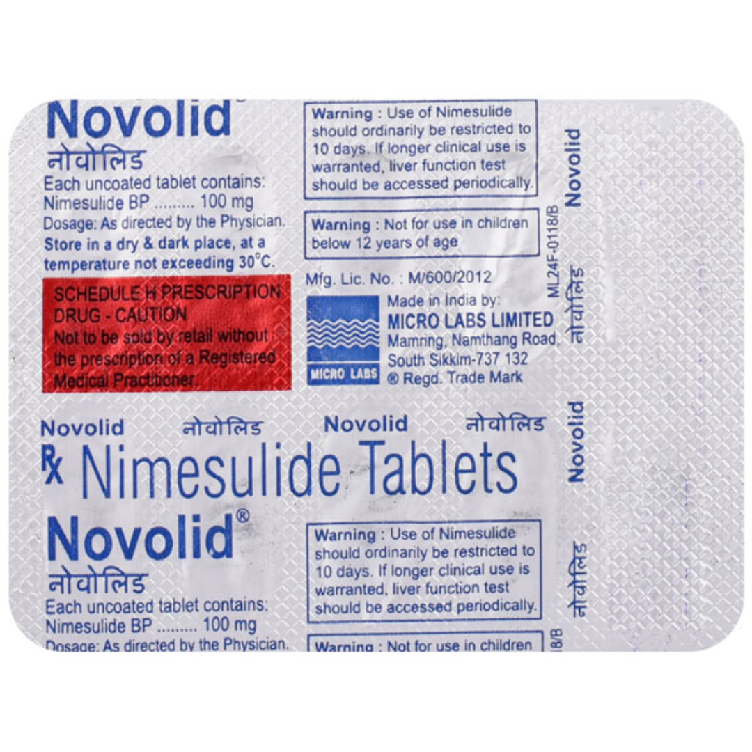 Novolid 100 Tablet - Uses, Price, Side Effects, Substitute