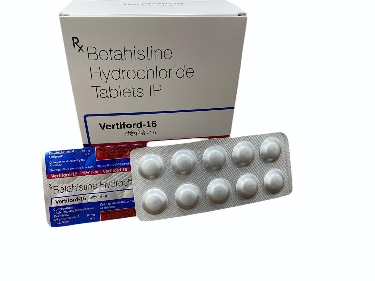 Vertiford 16mg Tablet - Uses, Price, Side Effects, Substitute