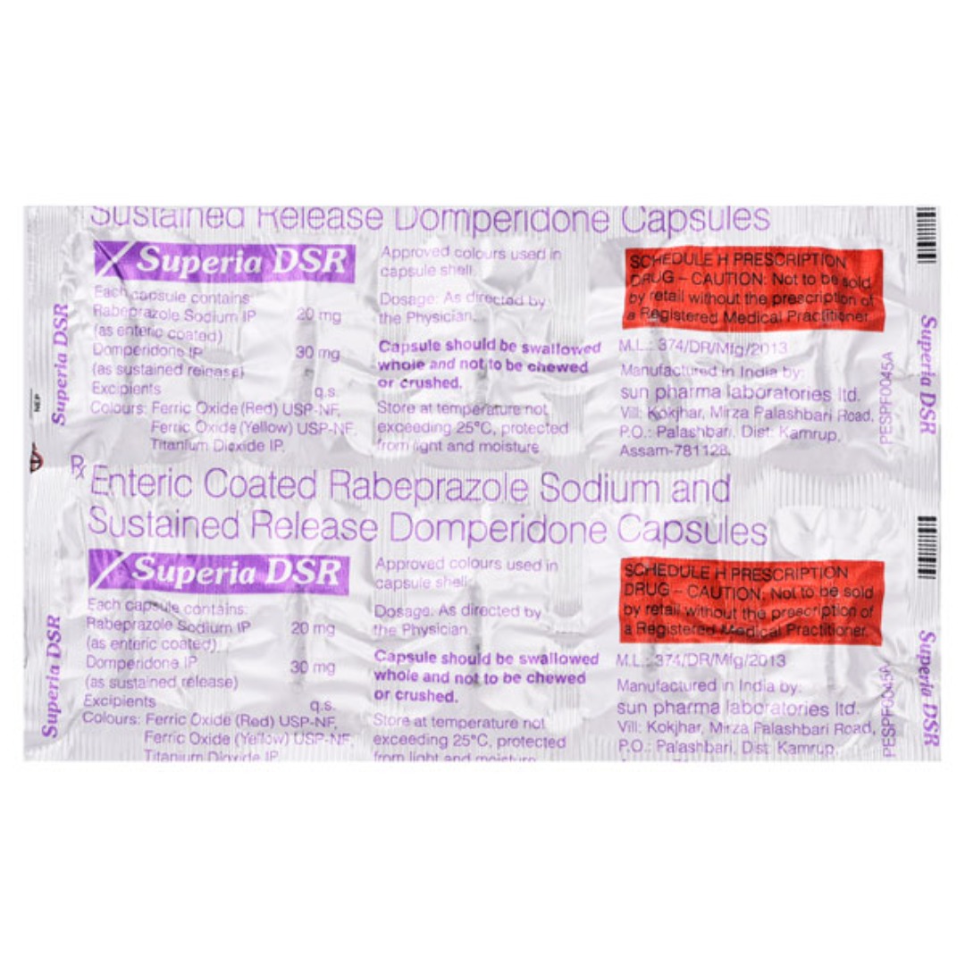 Superia DSR Capsule - Uses, Price, Side Effects, Substitute