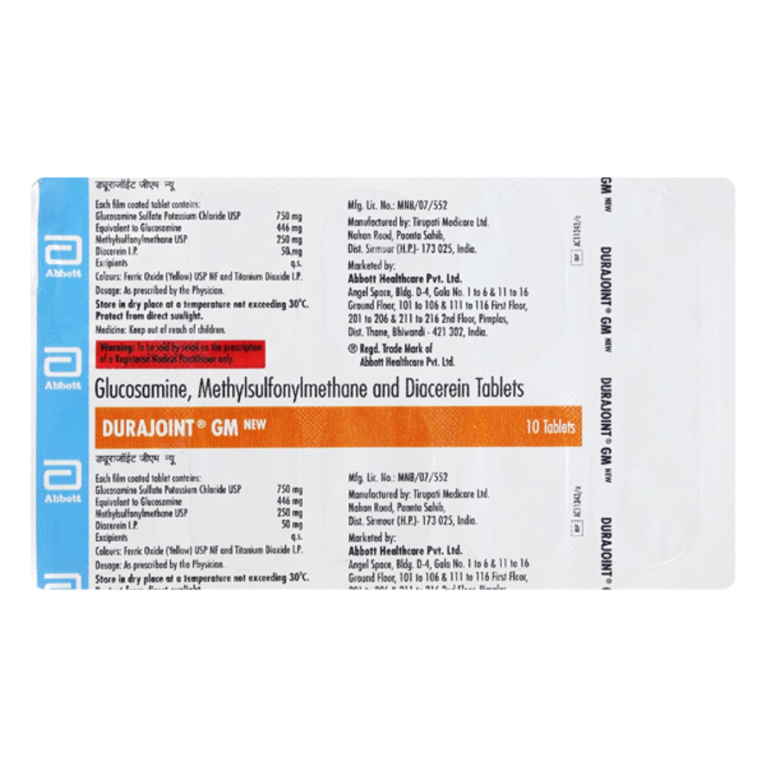 Durajoint GM New Tablet - Uses, Price, Substitute, Side Effects and ...