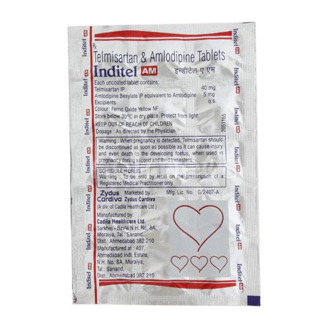 Inditel AM Tablet - Uses, Price, Substitute, Side Effects and Benefits