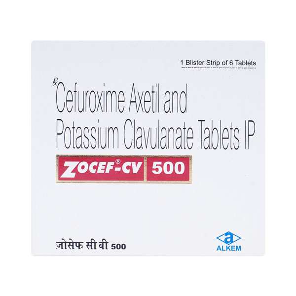Zocef-CV 500 Tablet - Uses, Price, Substitute, Side Effects and Benefits