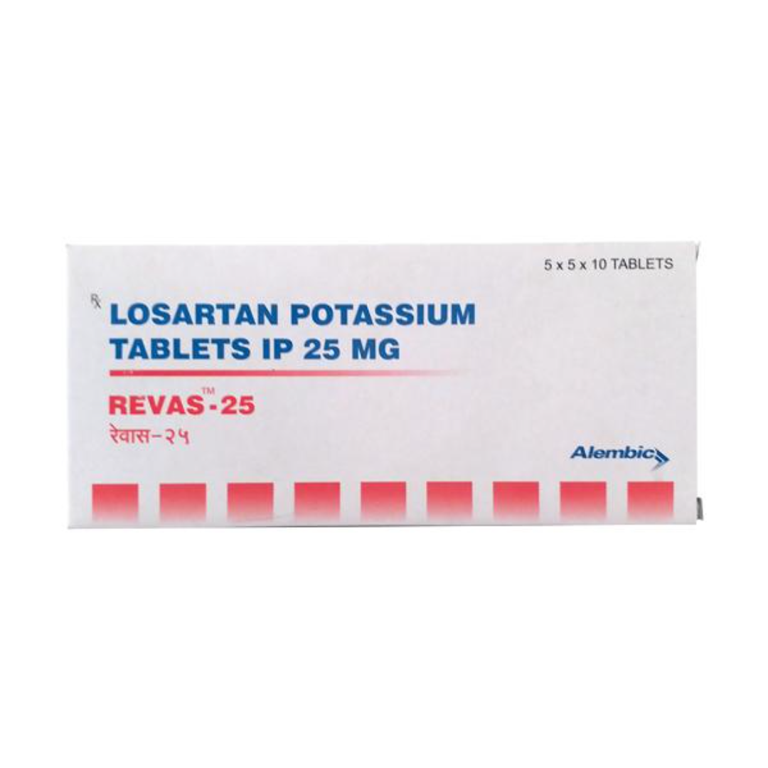 Revas 25 Tablet - Uses, Price, Side Effects, Substitute