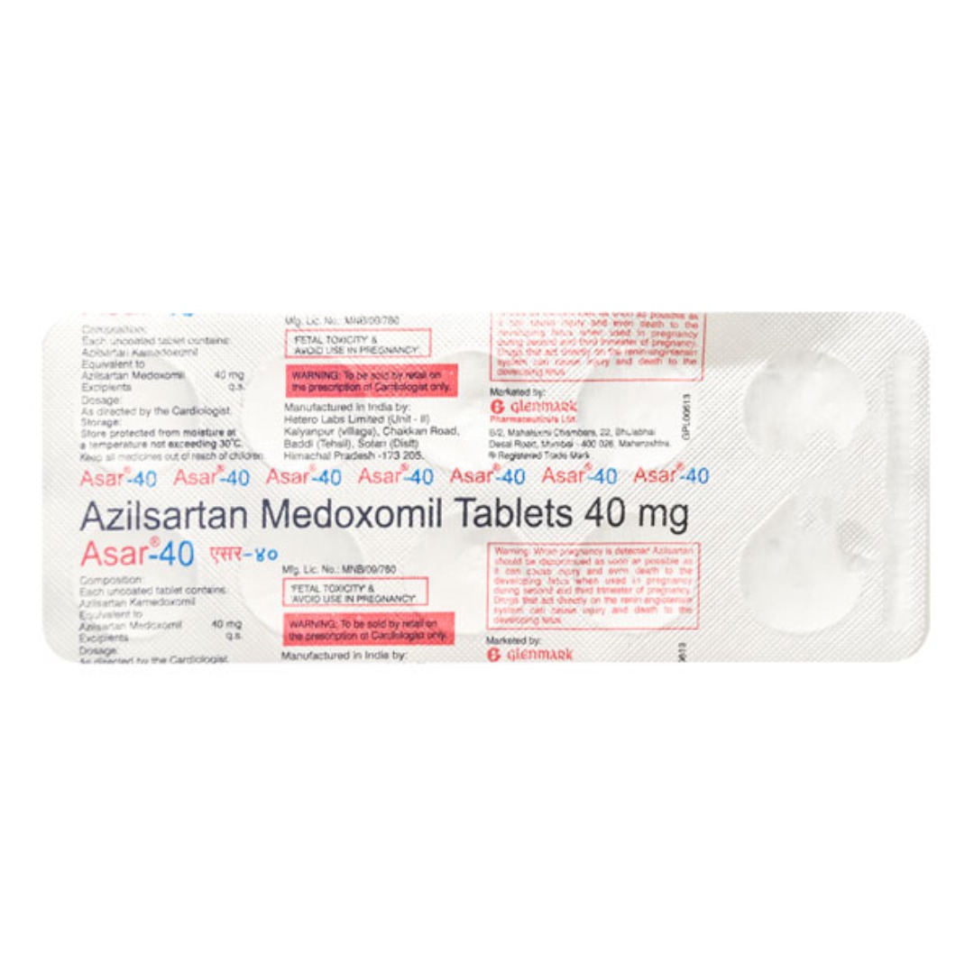 Asar 40 Tablet - Uses, Price, Side Effects, Substitute